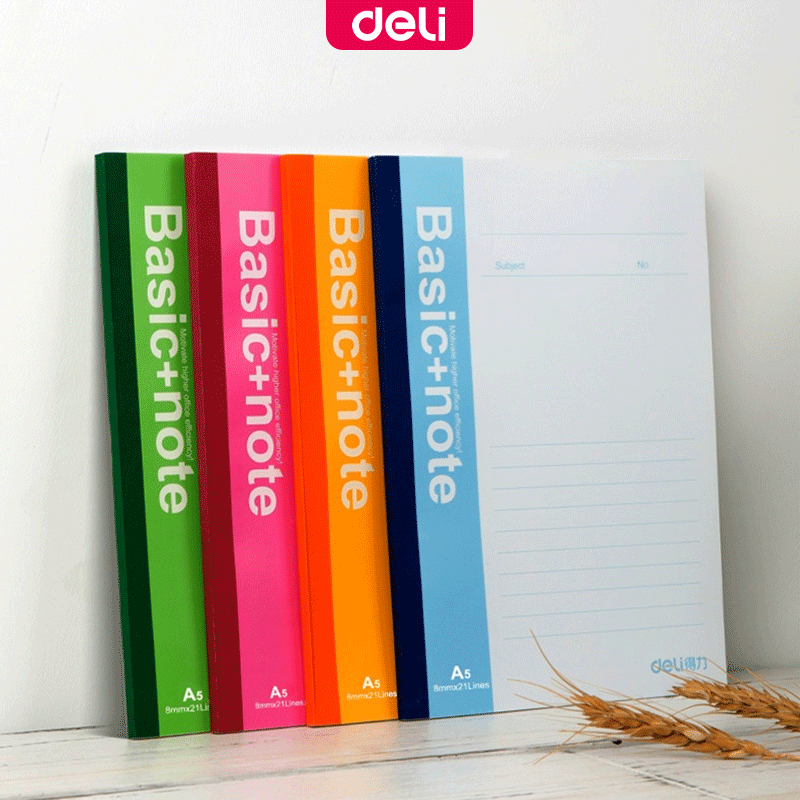 Deli A5 Notebook 50/40/30sheets Lexicon Adhesive Bound Notebook 7652 ...