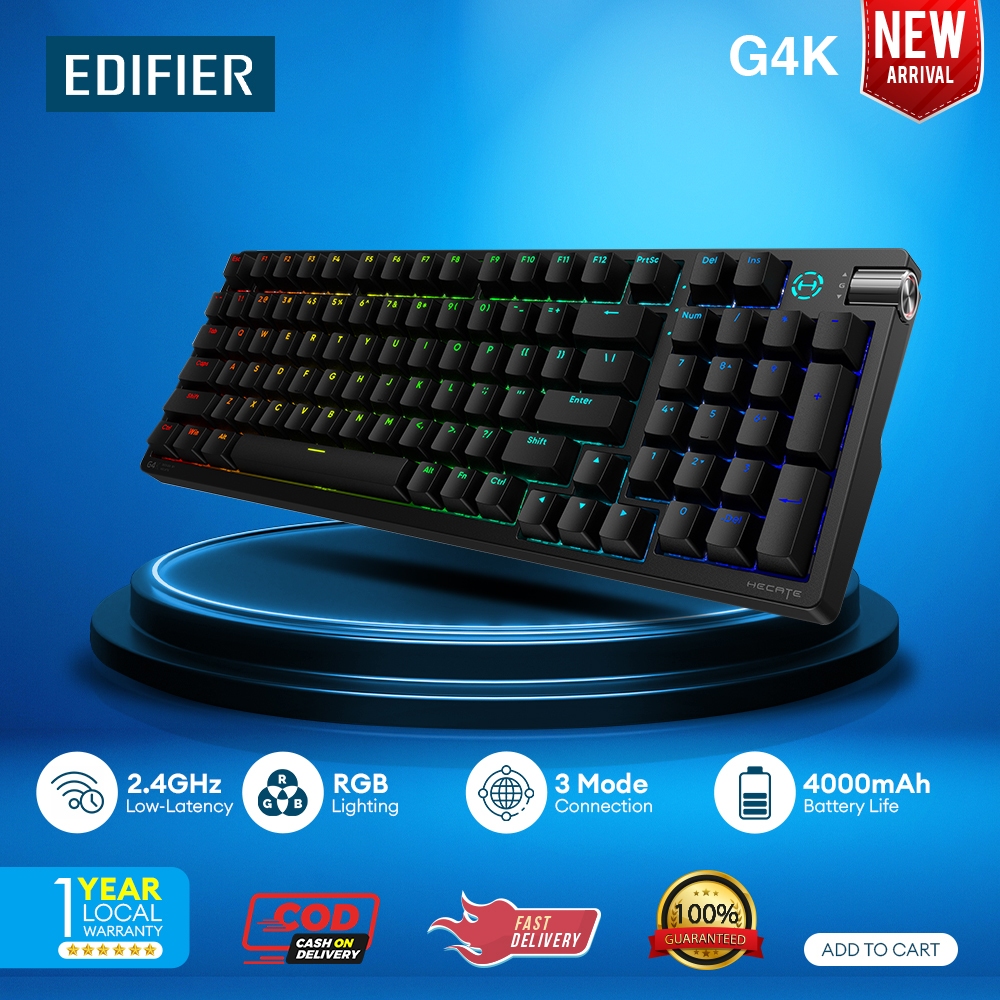 Edifier Hecate G4K Tri-mode Wireless Gaming Keyboard | Shopee Philippines