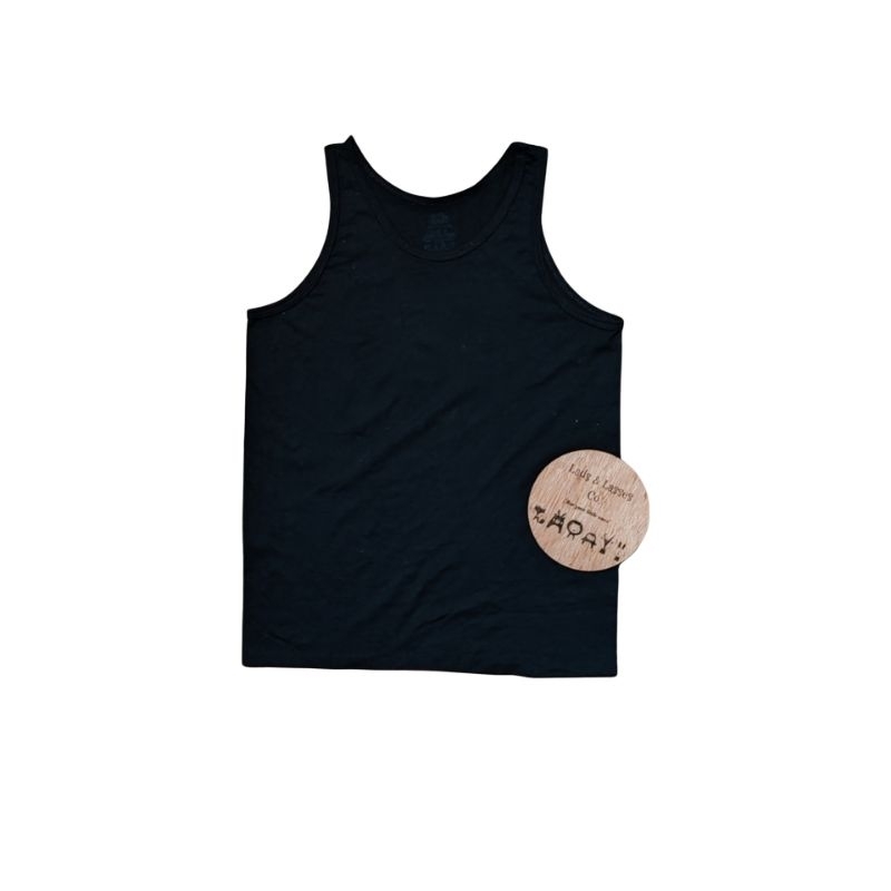 Fruit of the Loom Plain Black Cotton Girls Sando 10-12 Years Old ...