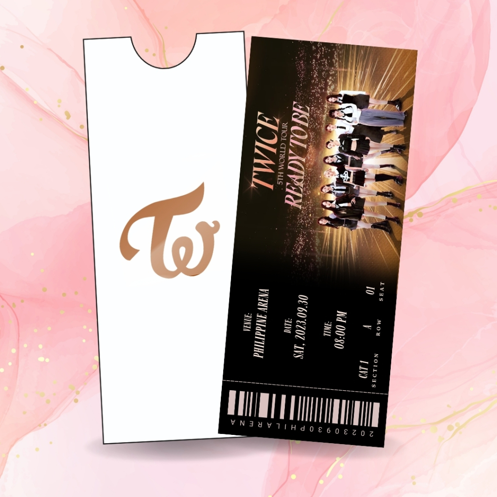 TWICE ticket customizable souvenir concert commemorative memorabilia ...