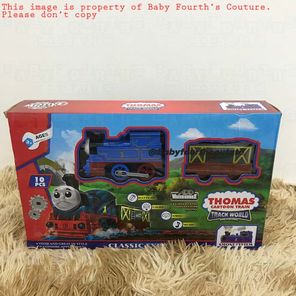 COD Thomas Cartoon Train Track World Thomas Plastic Train Toy for Kids ...