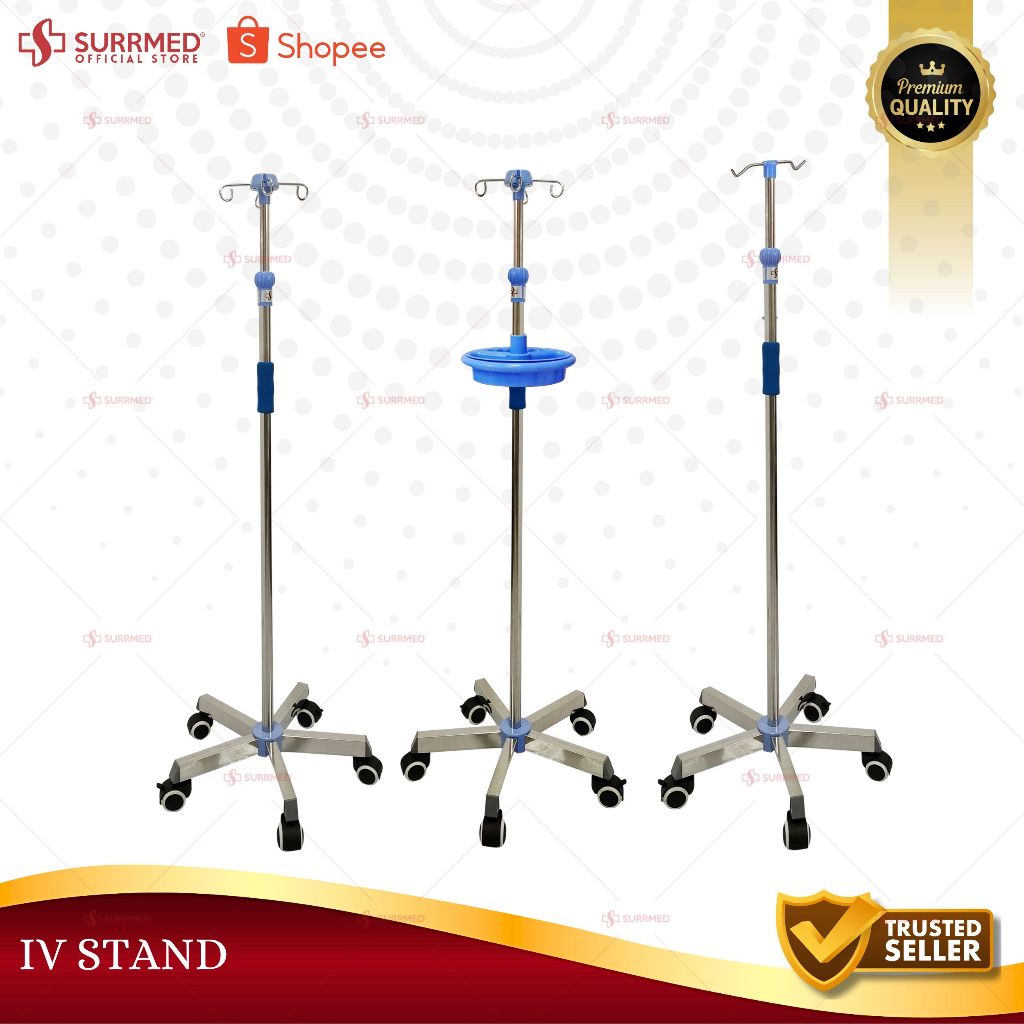 SURRMED IV POLE / STAND WITH WHEELS | Shopee Philippines