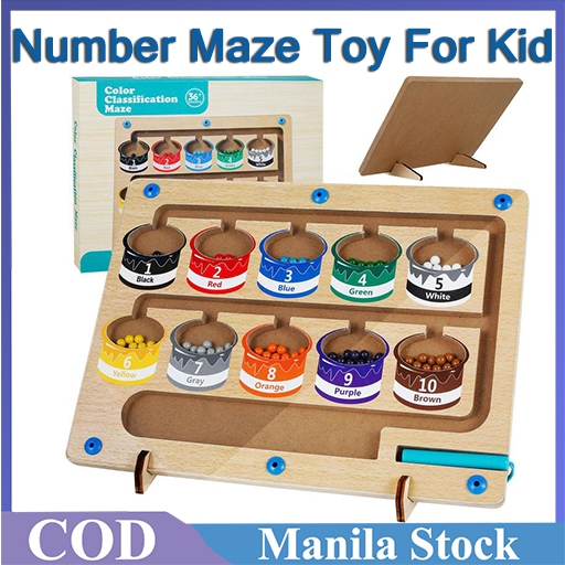 Magnetic Color Sorting Board and Number Maze Magnetic Counting ...