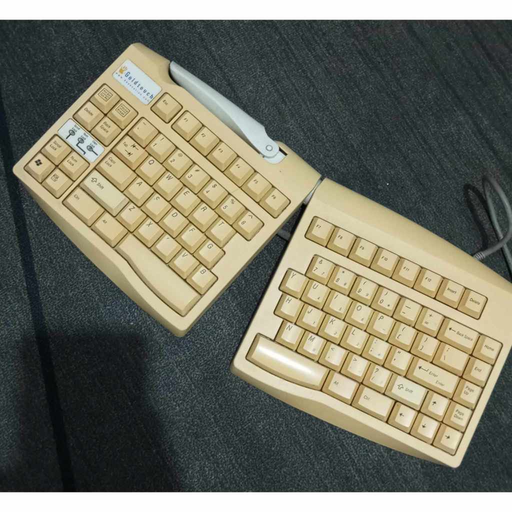Super Rare Collectible Vintage Adjustable Ergonomic Keyboard Goldtouch ...