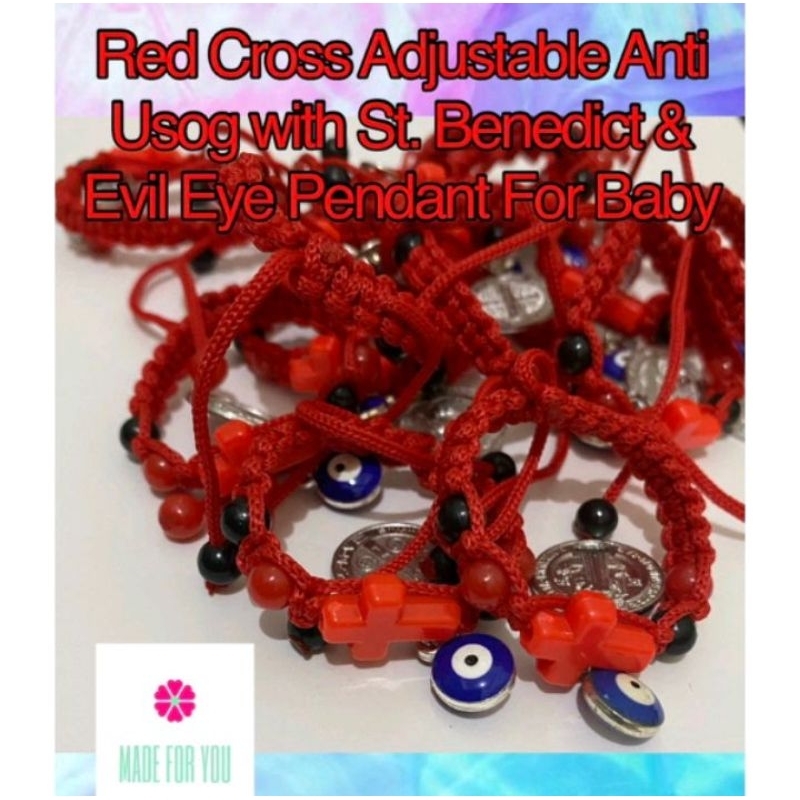 Anti Usog Red Cross Adjustable kontra balis St. Benedict protection ...