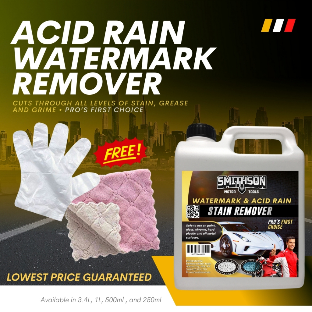 Smithson Acid Rain Watermarks Remover FREE Microfiber Towel ...