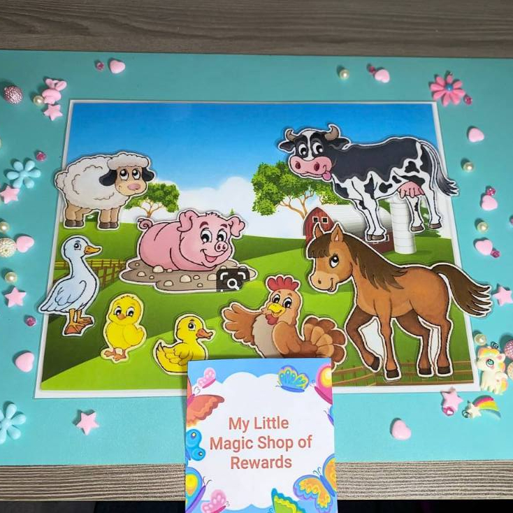 ESL Reward Sets - Farm Animals Magnetic Reward (MAGNETIC OR VELCRO ...