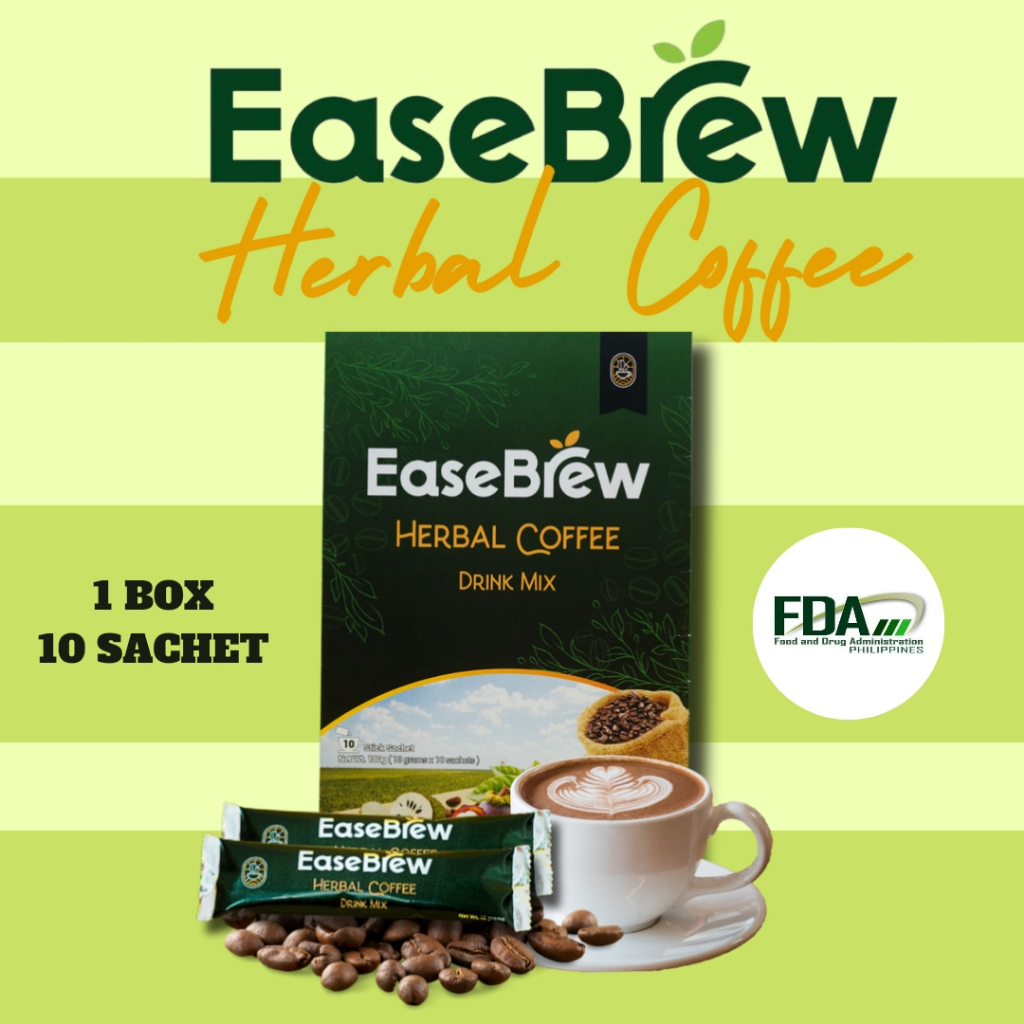 EaseBrew Herbal Coffee Mix Drink 1BOX Healthy Pure Organic Ingredients ...