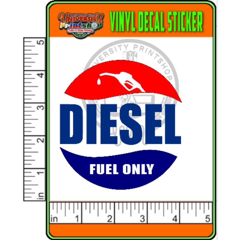 Fuel Tank Decal Sticker Pepsi Inspired Diesel Unleaded Gasoline ...