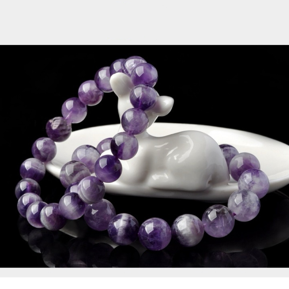 Natural stone Amethyst bracelet for men and women (CFC) | Shopee ...