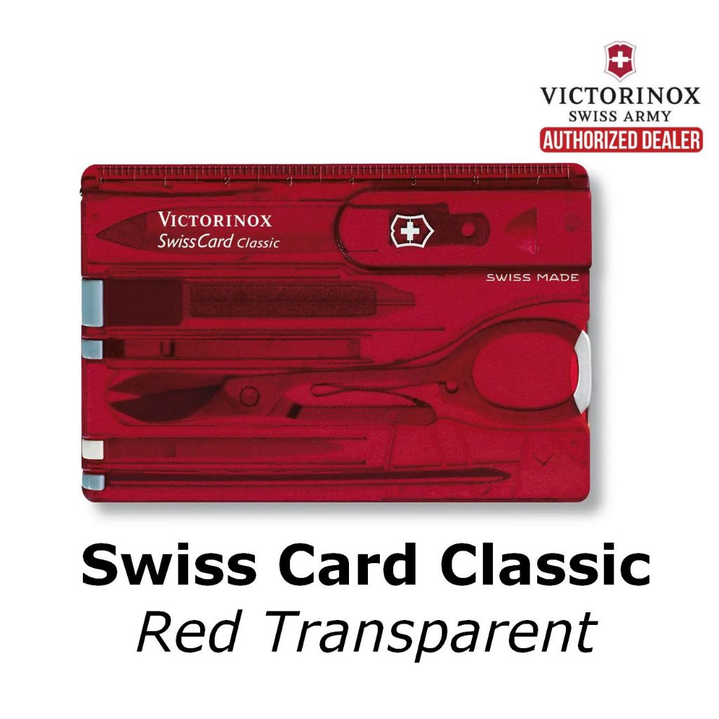 Victorinox Swiss Army Swiss Card Classic Red Transparent 0.7100.T (FAST ...