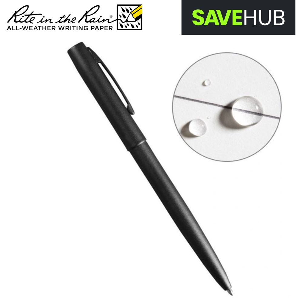 Rite in the Rain All Weather Metal Clicker Pen Black Ink | Shopee ...