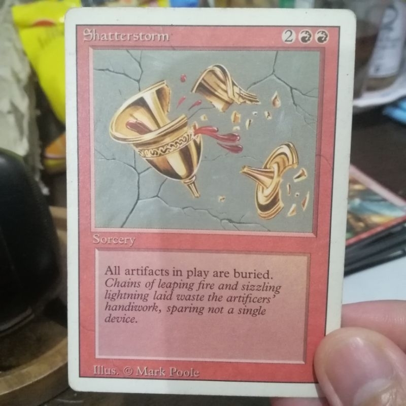 1 PLAYED shatterstorm Revised MTG card magic the gathering | Shopee ...