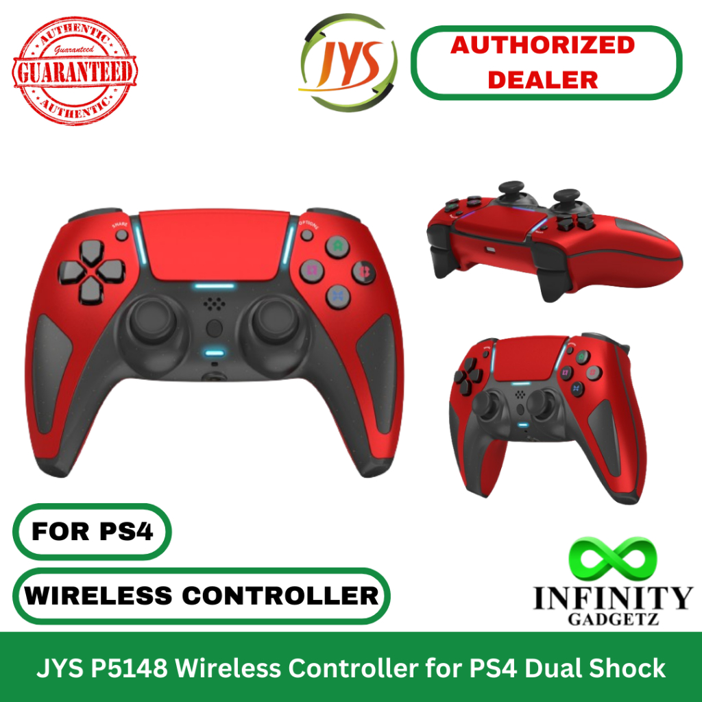JYS P5148 Wireless Controller for PS4 Dual Shock Dual Analog Sticks and ...