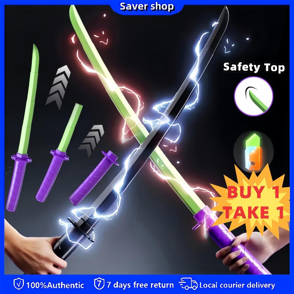 Creative 3D Printing Telescopic Samurai Knife Toy Large Gravity Knife ...