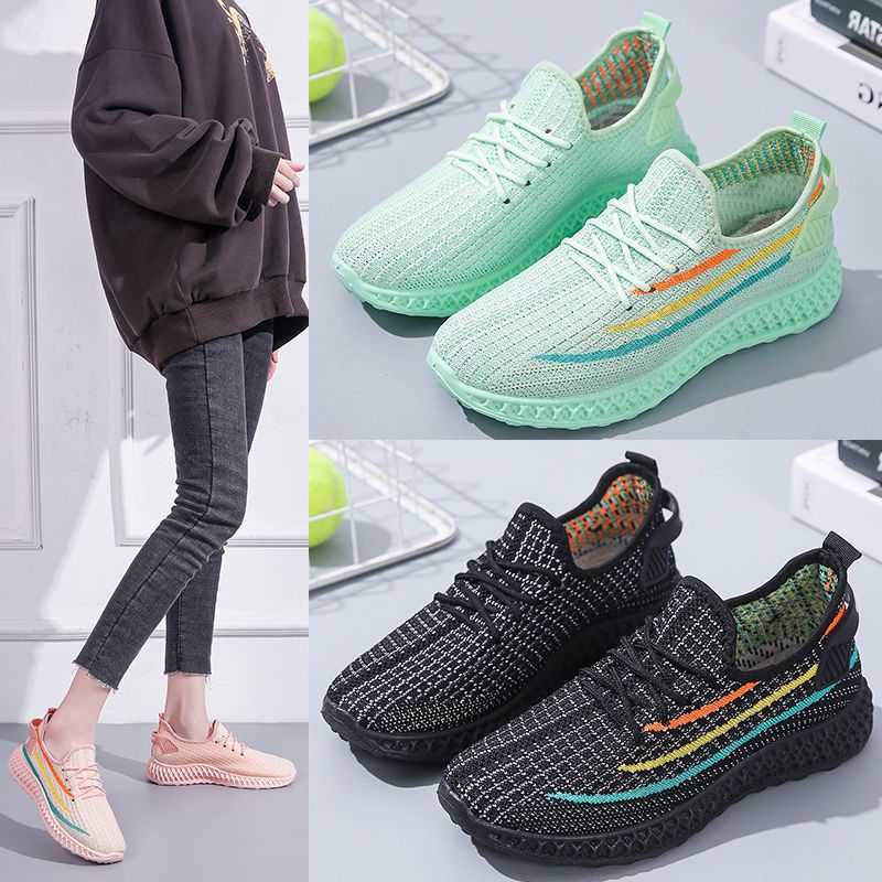 2024korean colored sole running rubber shoes sneakers for women 'M ...