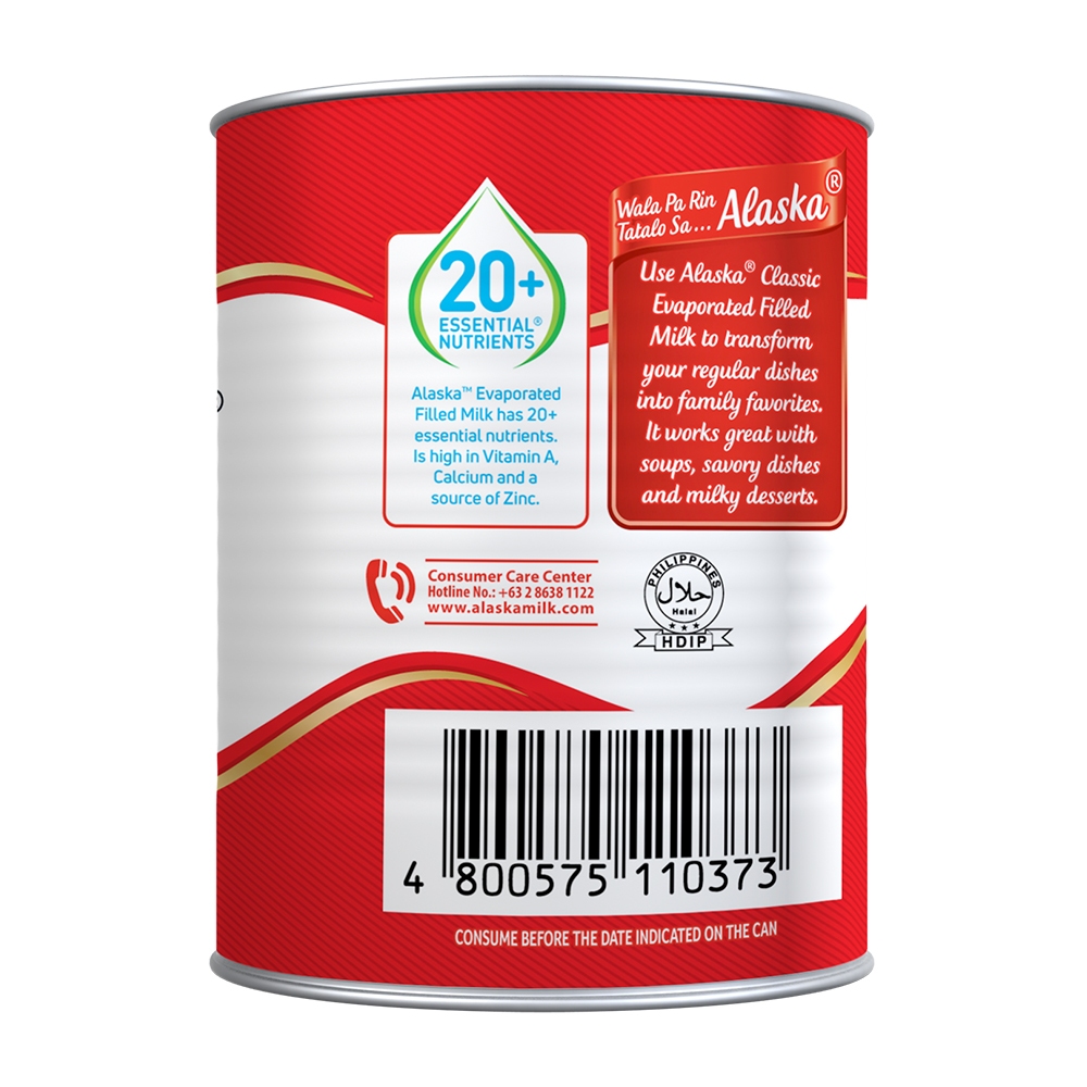 Alaska Classic Evaporated Filled Milk 360ml | Shopee Philippines