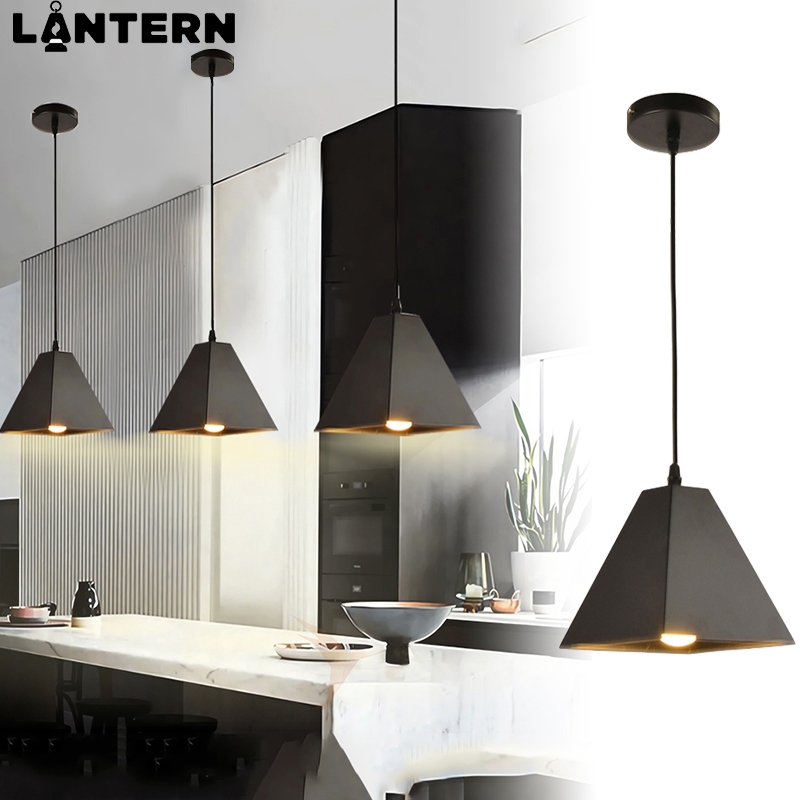 Pendant Light Nordic Minimalist Iron Cage Drop Light for Living Dining ...