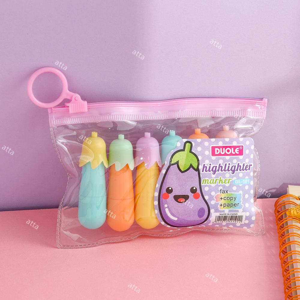 4Pcs Color Big Highlighter Pen Set and 6Pcs Mini Highlighter Pen Set ...