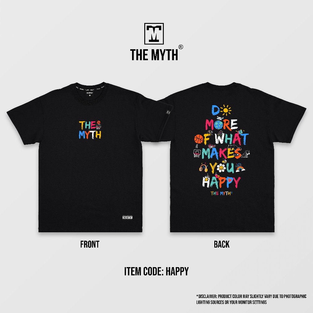 THE MYTH® - HAPPY TEE | Shopee Philippines