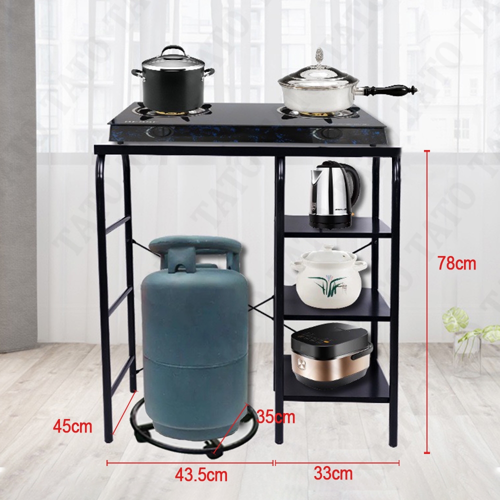 Gas Stove Stand Rack Kitchen Heavy Duty Organizer Stainless Patungan Ng ...