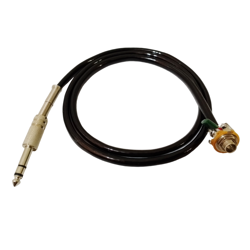 DIY ELECTRONICS 6.35mm (1/4) MALE TRS STEREO to FEMALE JACK SOCKET ...