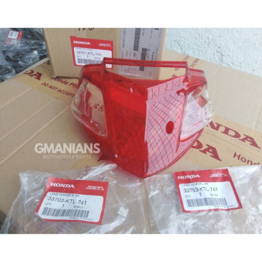 Original Tail light lens set for Wave 100/100R 33701-ktl-741 WINKER ...