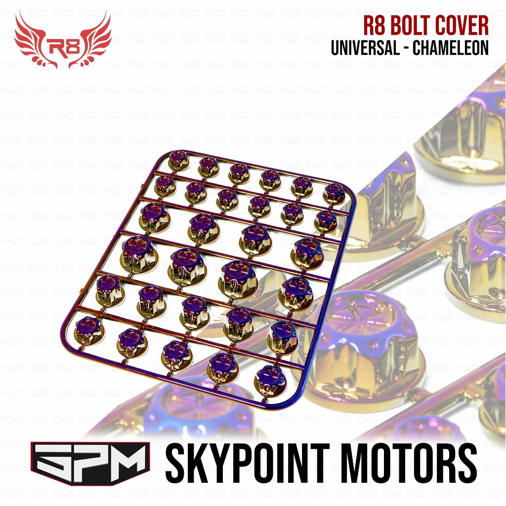 R8 THAI BOLT SCREW COVER SET UNIVERSAL (9803-304-Violet) | Shopee ...