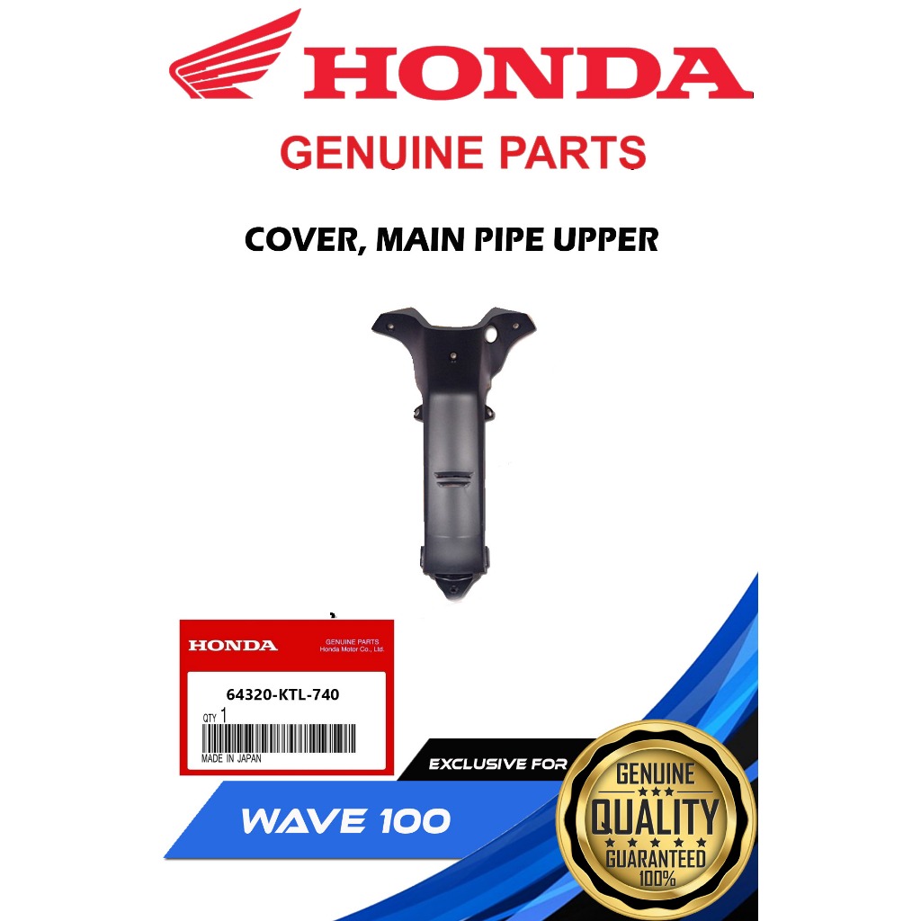 HONDA GENUINE COVER, MAIN PIPE UPPER FOR WAVE 100 ( 64320-KTL-740 ...
