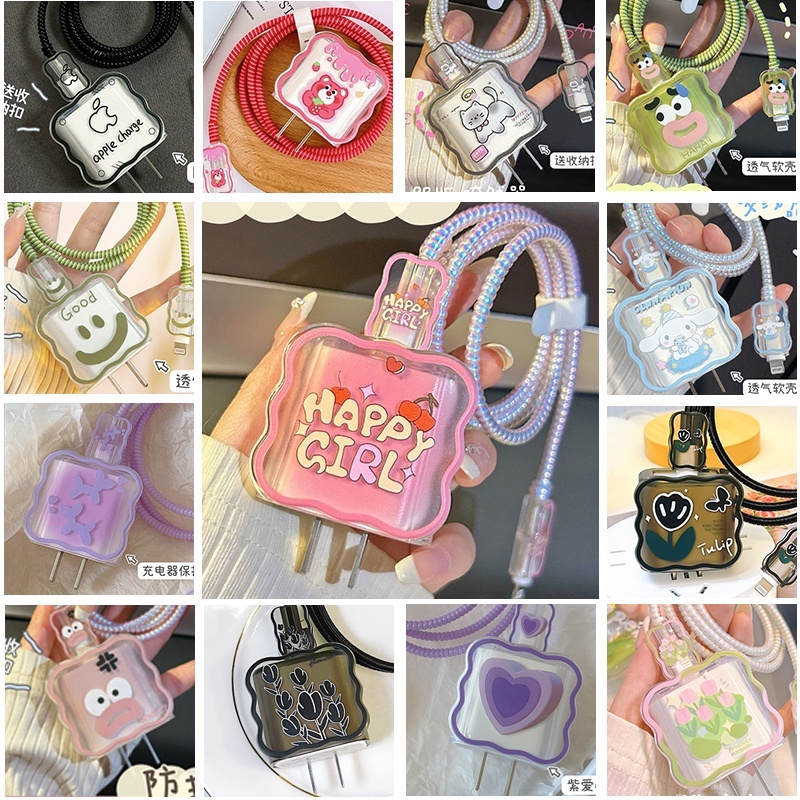 Data Cable Protective Sleeve 20W Charger Protector Cable Protector Fast ...