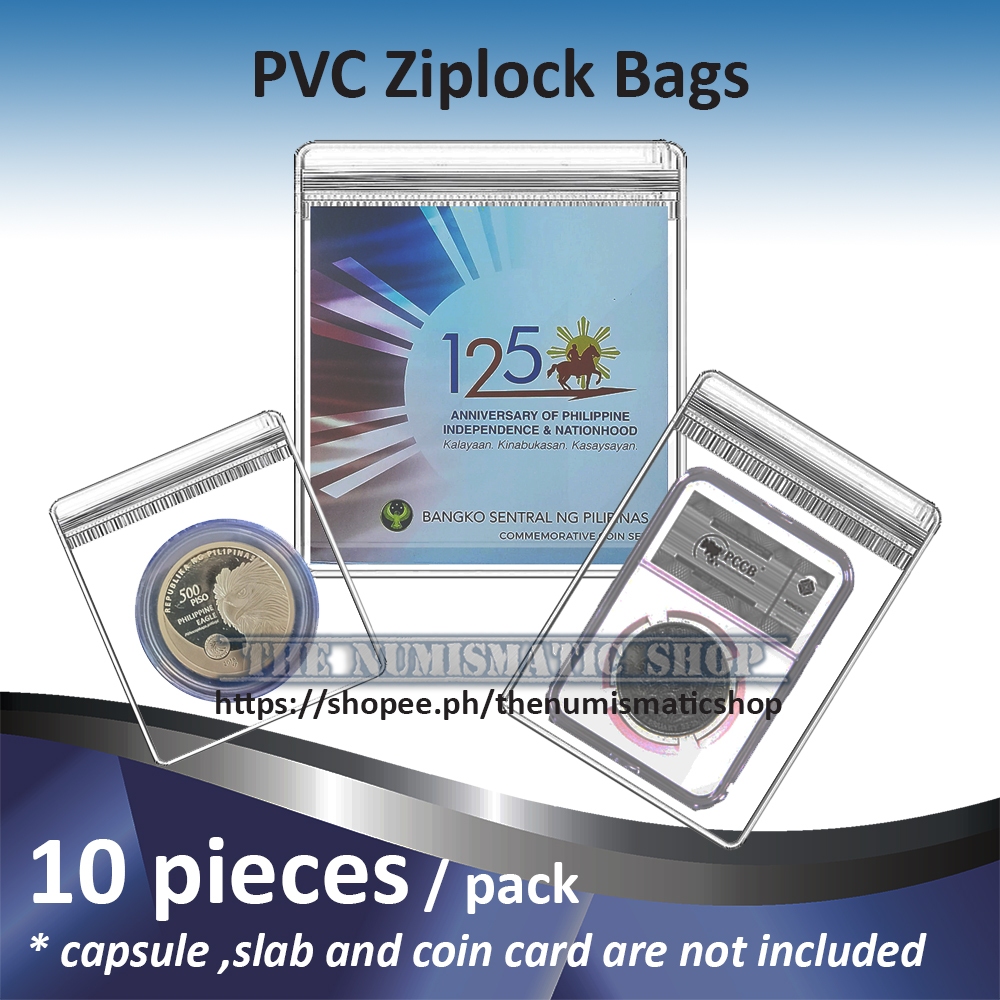 Zip Lock Resealable Bags for Coin Capsules, Coin Slabs and BSP Blister ...