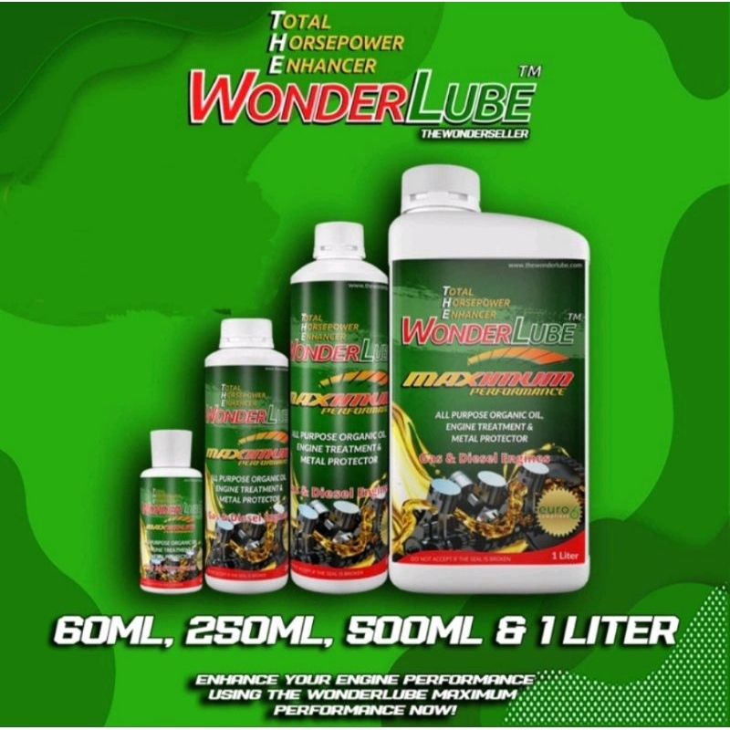 The Original Wonderlube Maximum Performance Engine Oil Enhancer for Gas ...