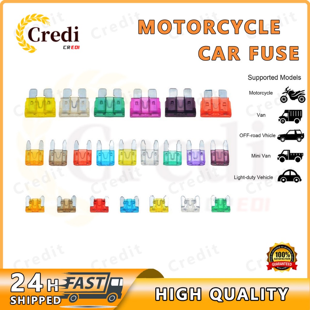 10Pcs Automotive Blade Fuse Small Micro and Standard insert Car Fuse 5A 7.5A 10A 15A 20A 25A 30A ...