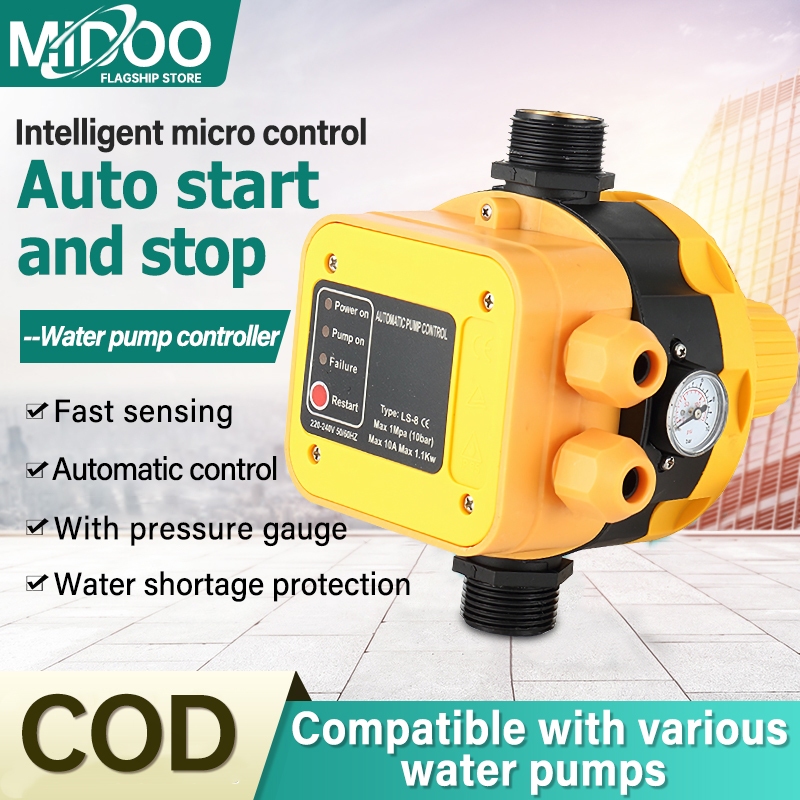 MIDOO Automatic Pump Controller 220V Water Pump Control Switch ...