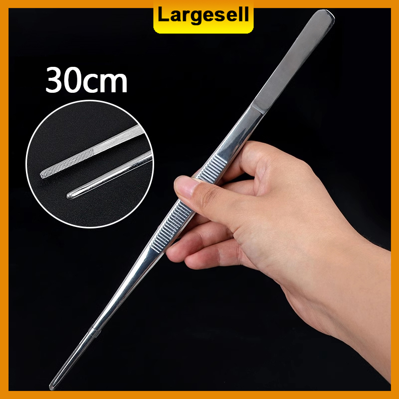12inch/30cm Stainless Steel Long Tweezer Long Straight Tweezer Aquatic ...