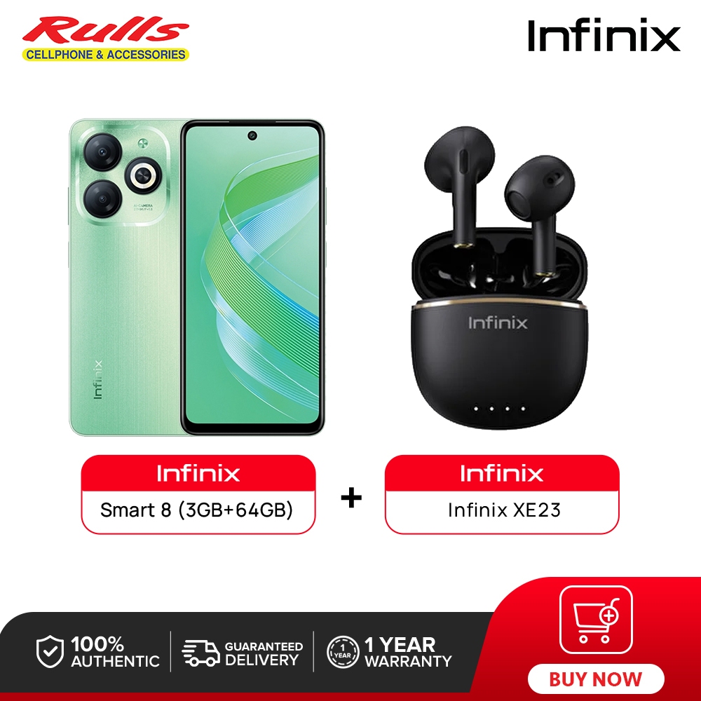 [Bundle] Infinix Smart 8 3GB+64GB + Infinix XE23 Earbuds | Shopee ...