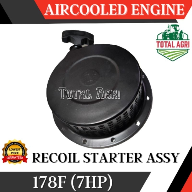 Recoil Starter Assy Assembly 178F Aircooled Diesel Engine 7HP | Shopee ...