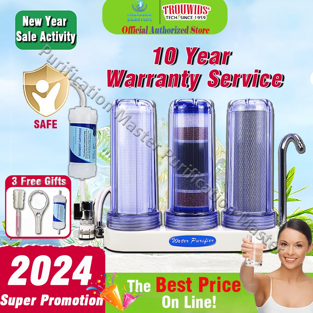 High Quality 3 Stages Water Filter Water Purifier Complete Set | Shopee ...