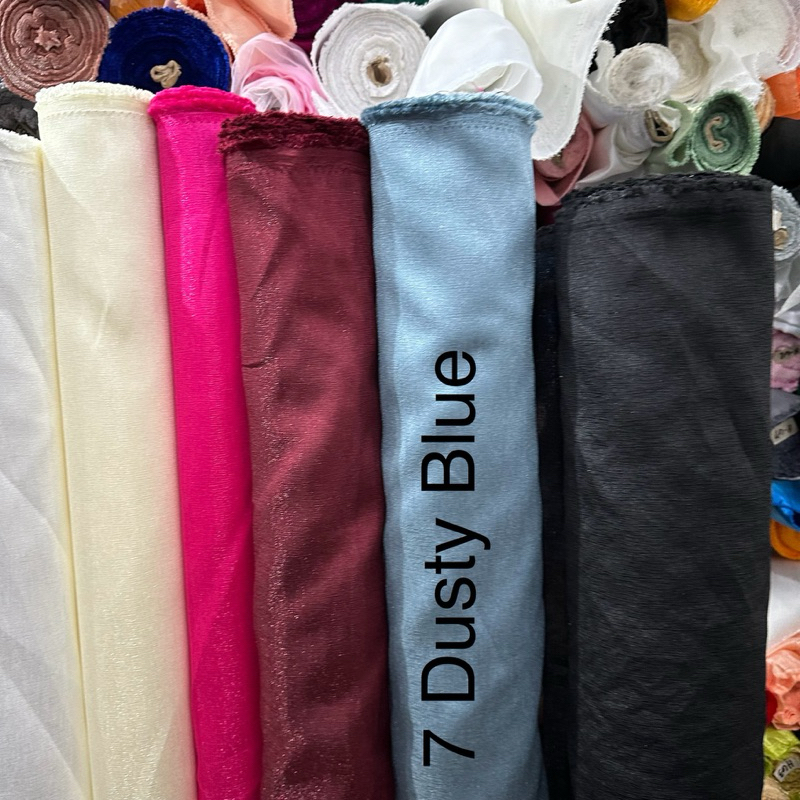 Metallic Gazar Fabric 60” Width (Per Yard) | Shopee Philippines