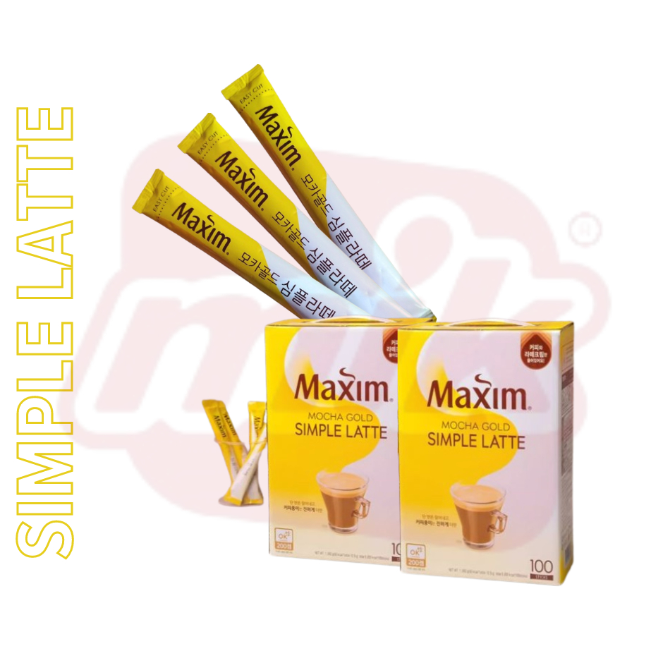 Maxim Mocha Gold Simple Latte (Mix Coffee) (100s+10s=110sticks ...