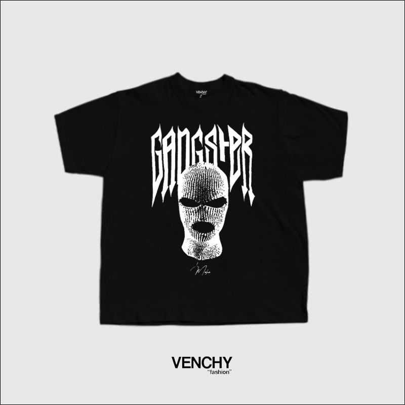 VENCHY GANGSTER "SKI MASK DESIGN" TSHIRT UNISEX COTTON COD | Shopee ...