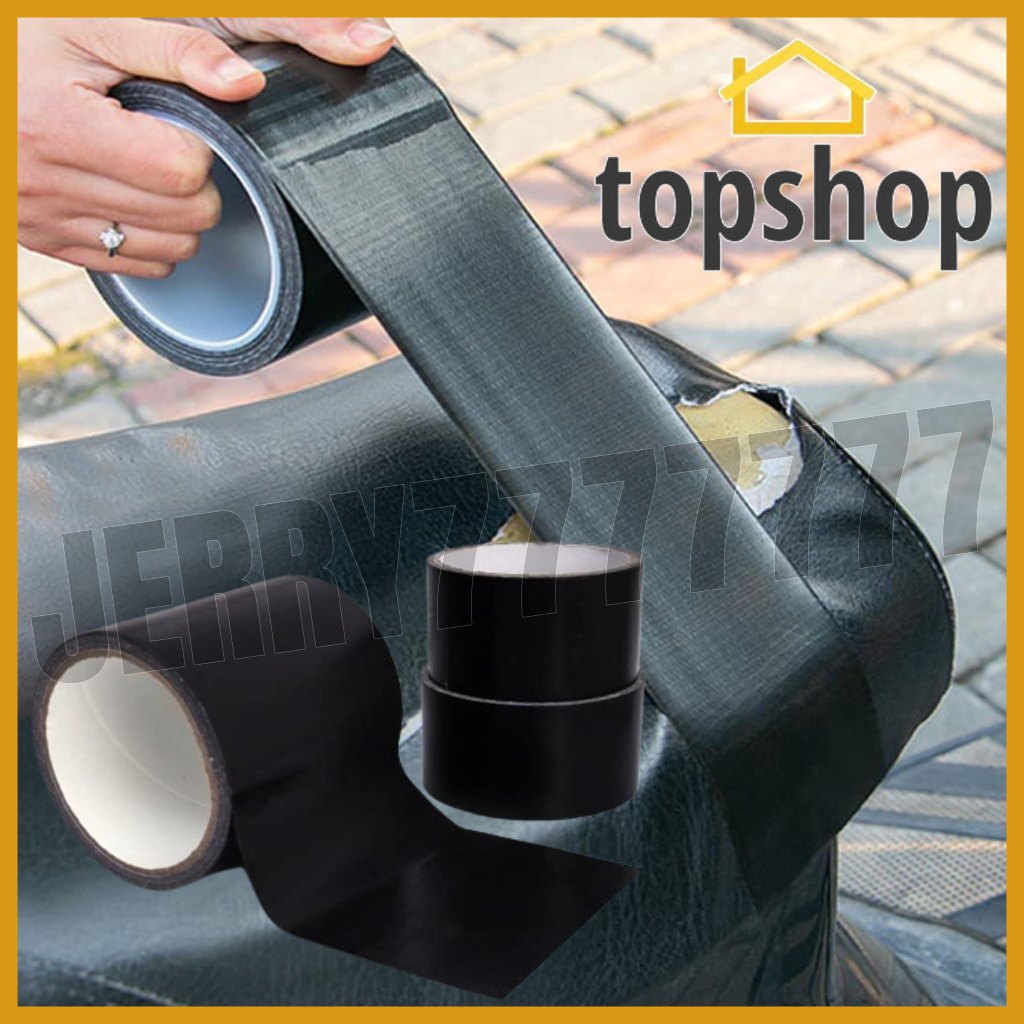 TOPSHOP 2size Black Duct Tape/Car Seat Patch/Self-adhesive Leather ...