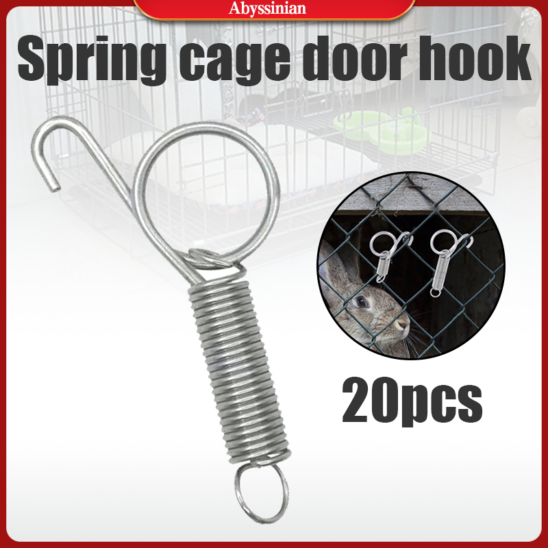 20Pcs Rabbit Pigeon Cage Door spring Door Cage Hook For Fix Various Cage Doors | Shopee Philippines