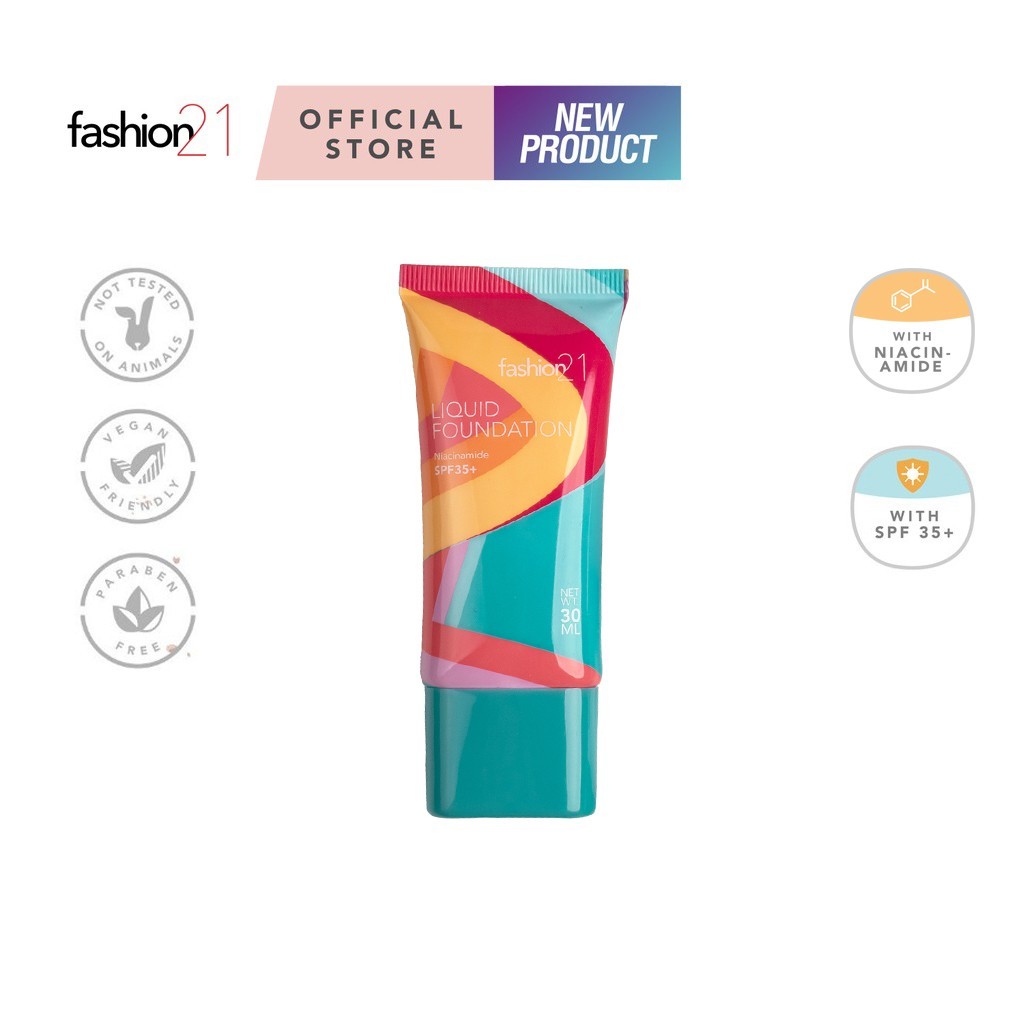 Fashion21 Liquid Foundation SPF35+ with Niacinamide | Shopee Philippines