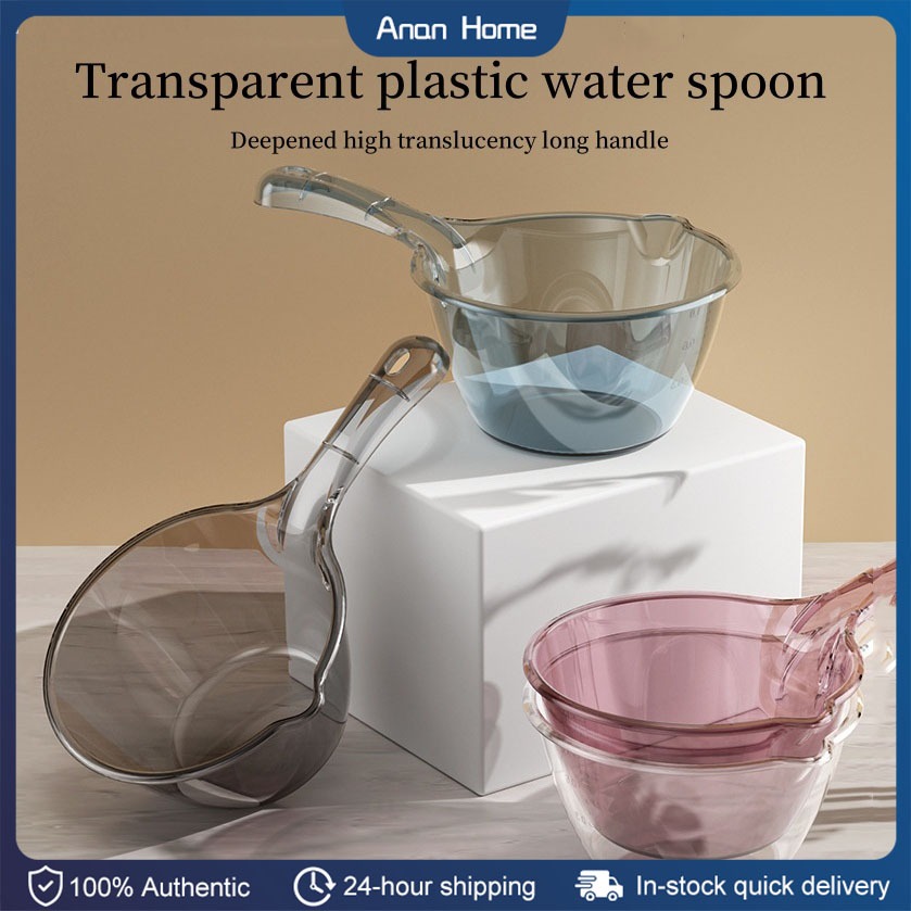 Japanese Water Dipper Clear Tabo Aesthetic Transparent Scooper Bathroom ...