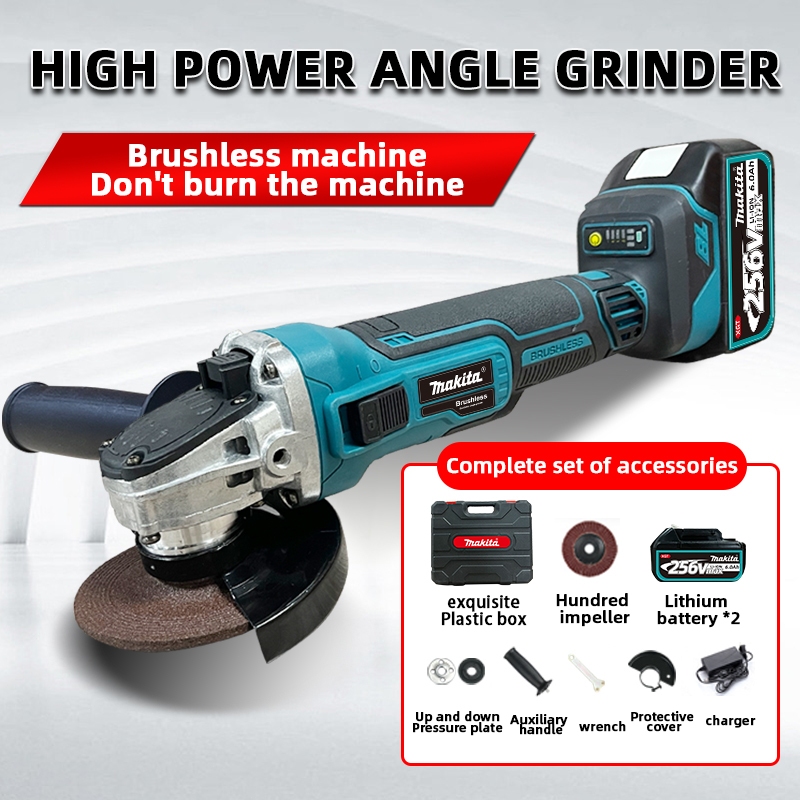 256VF Cordless Angle Grinder Cutting Rechargeable Battery Wireless ...