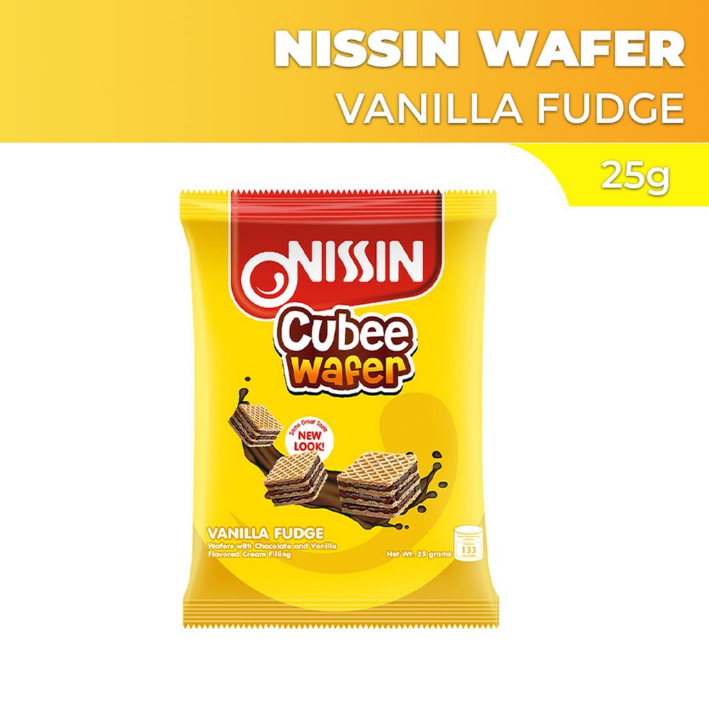 Nissin Cubee Wafer Vanilla Fudge 25g | Shopee Philippines