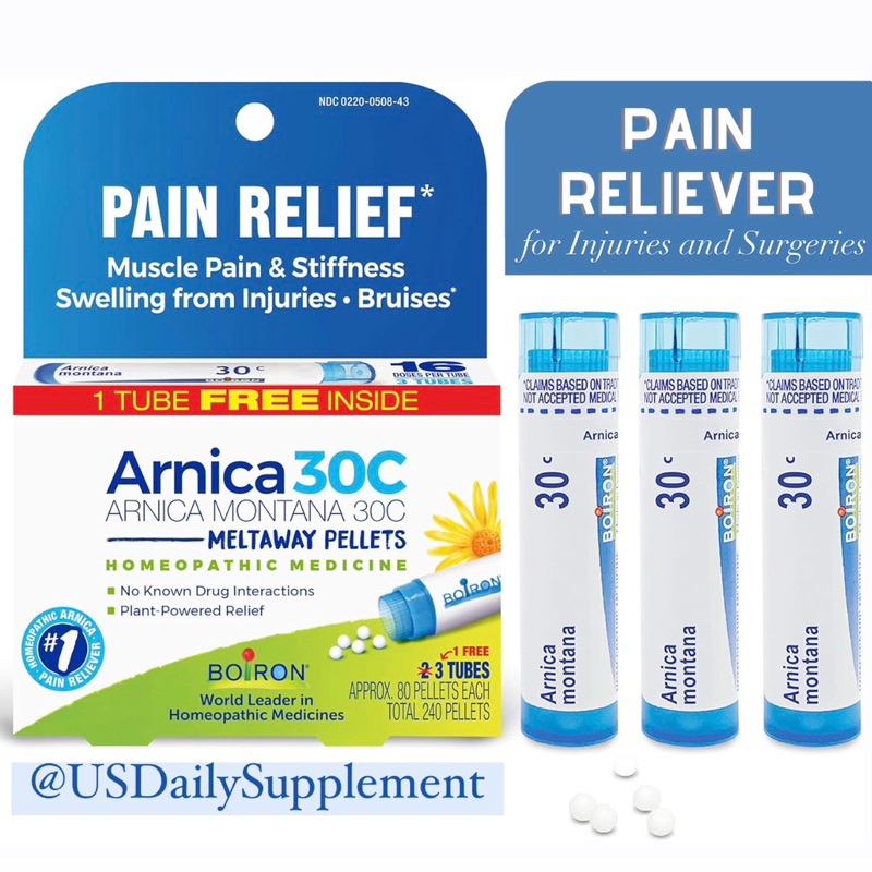 [ONHAND] NEW Arnica Montana 80 Pellets Pain Relief from Injuries ...