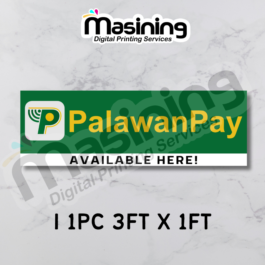 Gcash / Maya / Palawan Business Tarpaulin 3ft x 2ft / 1.5ft x 2ft ...