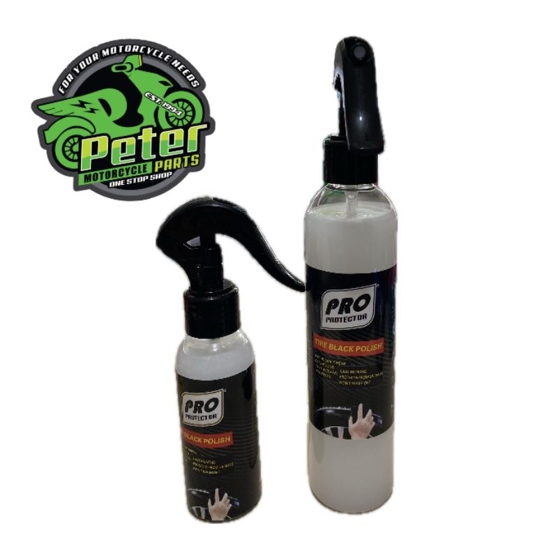 PRO PROTECTOR TIRE BLACK POLISH 250mL / 118mL | Shopee Philippines